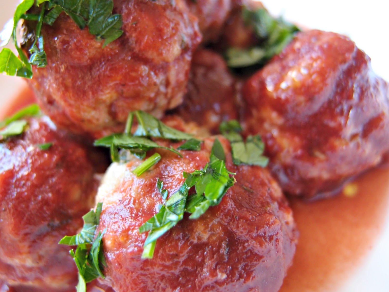 Milk and Honey: Tuscan Meatballs in Rich Tomato Sauce