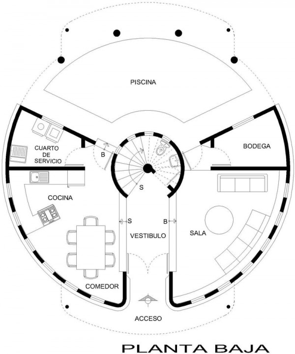 APUNTES - REVISTA DIGITAL DE ARQUITECTURA: Casas curvas y circulares