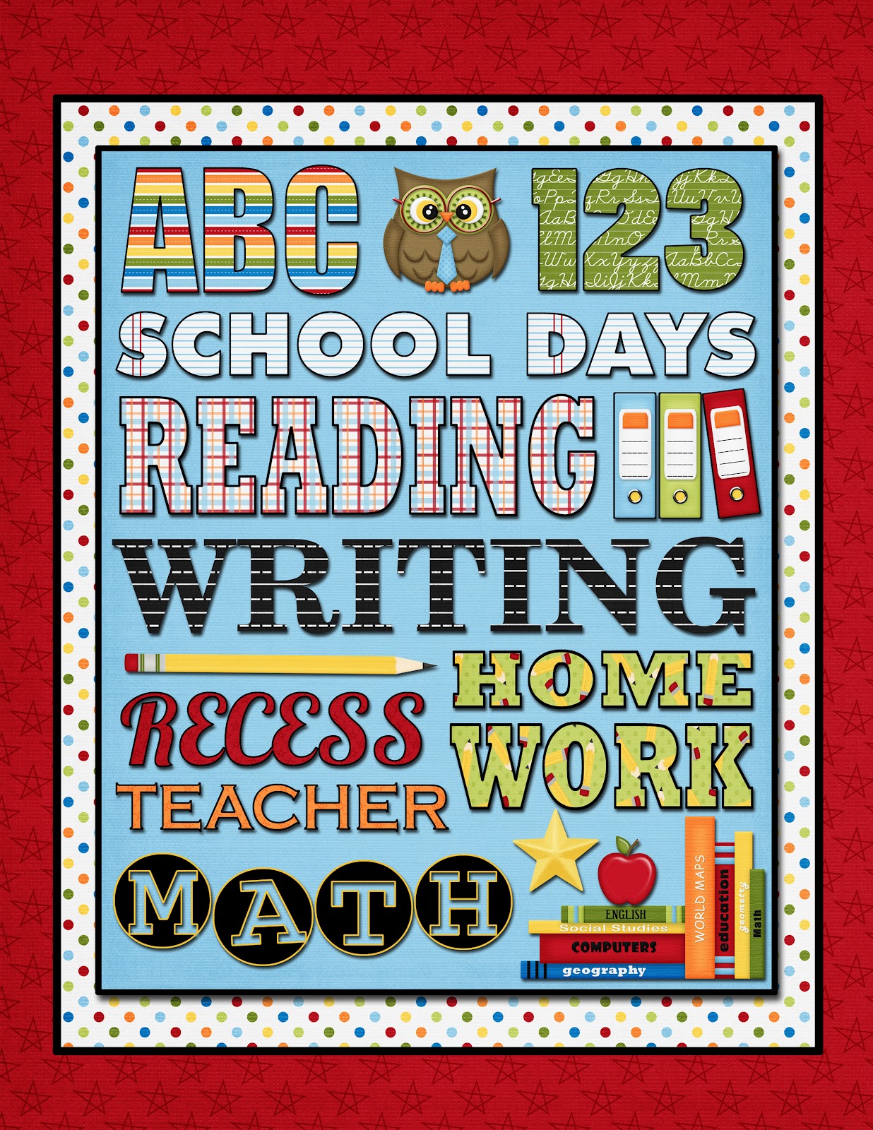 FlipChick Designs: Back to School Subway Art and Lunch Box Notes