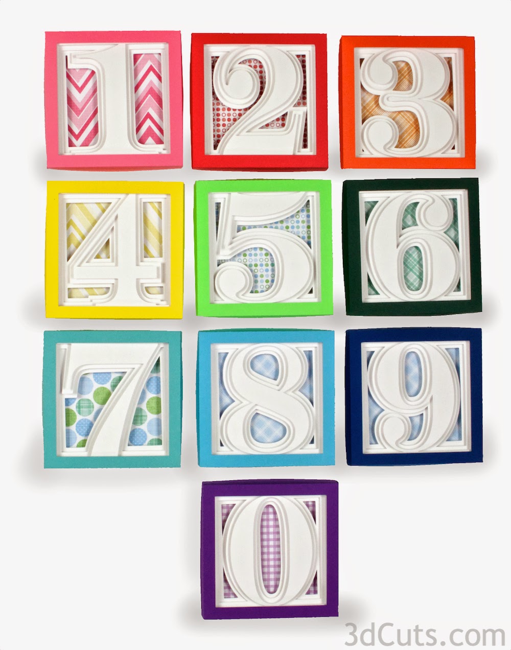 Ashbee Design: Adding Numbers to Alphabet Shadow Boxes