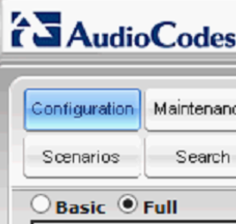 ucomsGeek: AudioCodes Configuration Logic