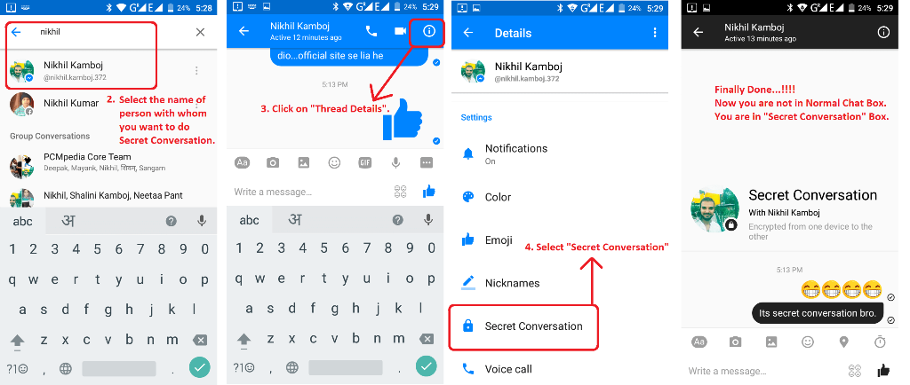 All about Secret Conversation in Facebook Messenger