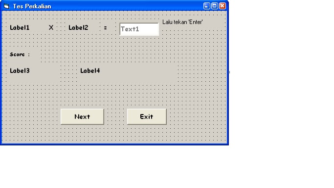 Share Koding Program: Perkalian acak Visual Basic (code)