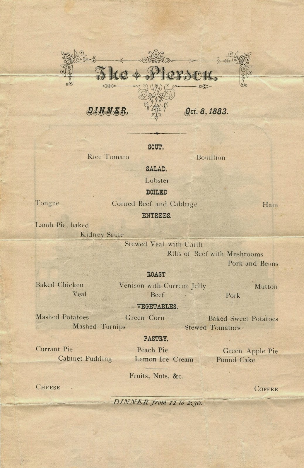 The American Menu: Nearly to the Jumping Off Place