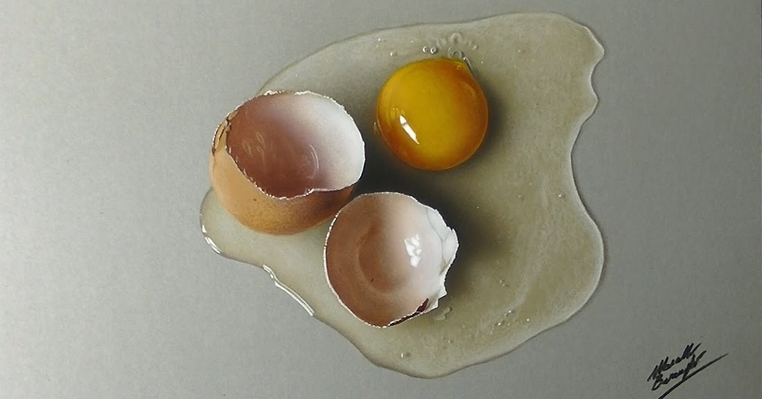 Drawing of a broken egg - Marcello Barenghi