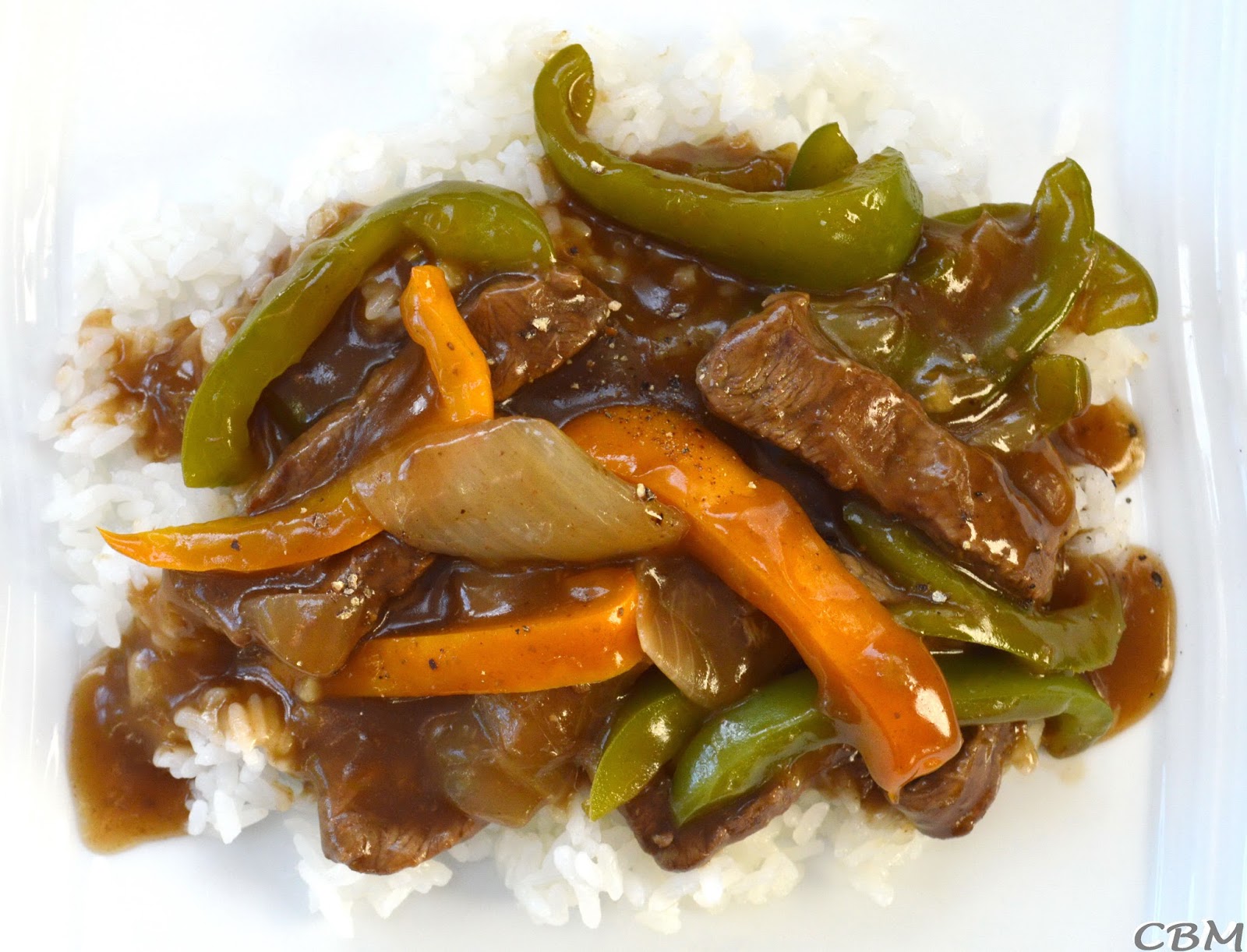 Dans la cuisine de Blanc-manger: Steak aux poivrons (Pepper Steak)