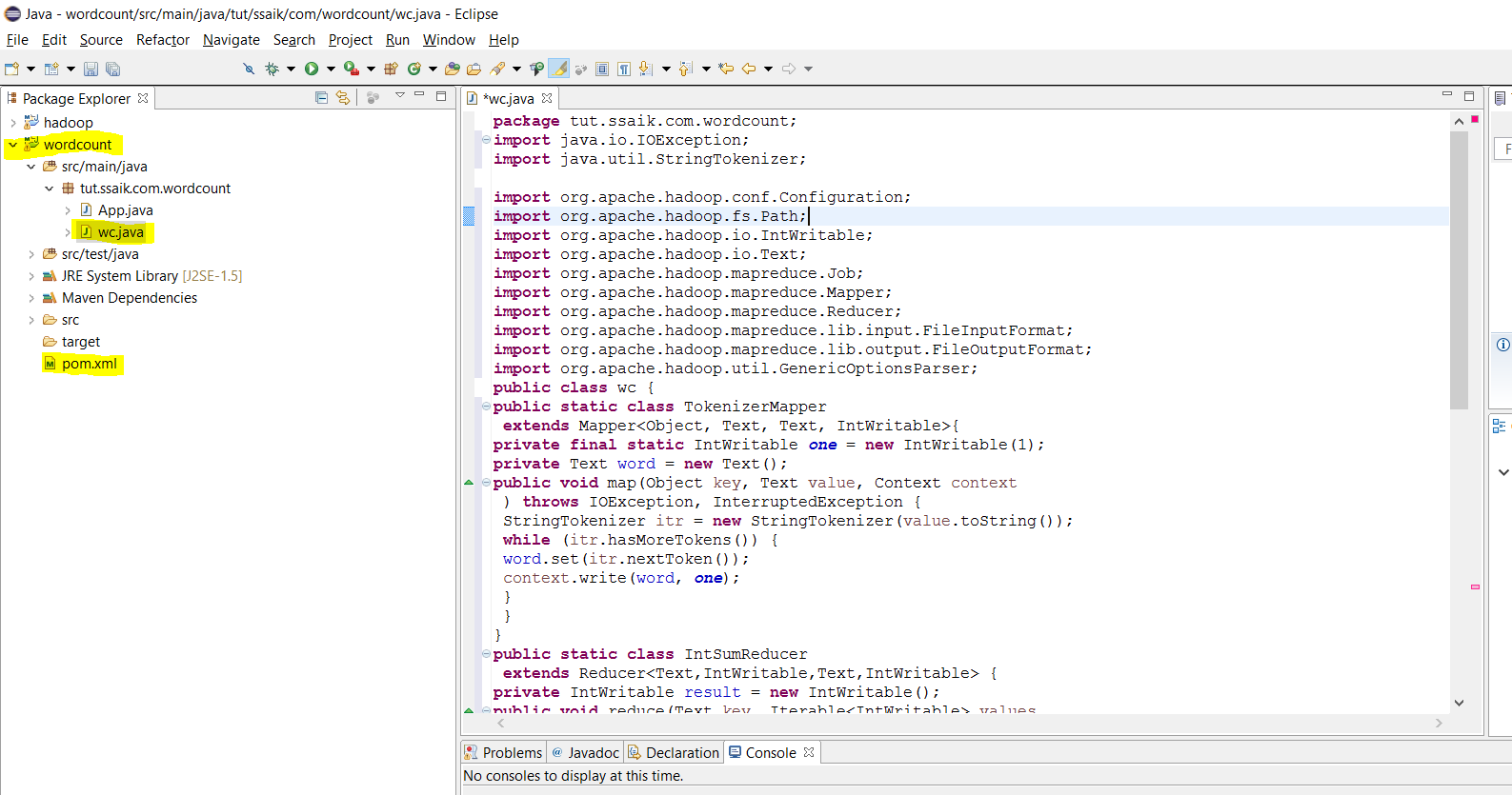 Hadoop Word Count - step by step execution ~ SsaiK
