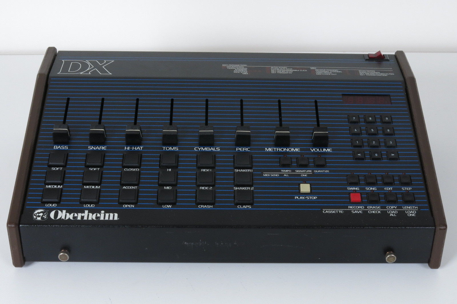 MATRIXSYNTH: Oberheim DX with factory MIDI vintage drum machine SN R73252