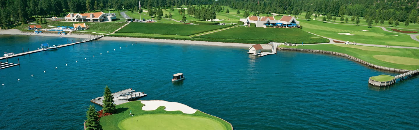Travel Trip Journey : Floating Golf Course at Luxury Coeur d’Alene Resort