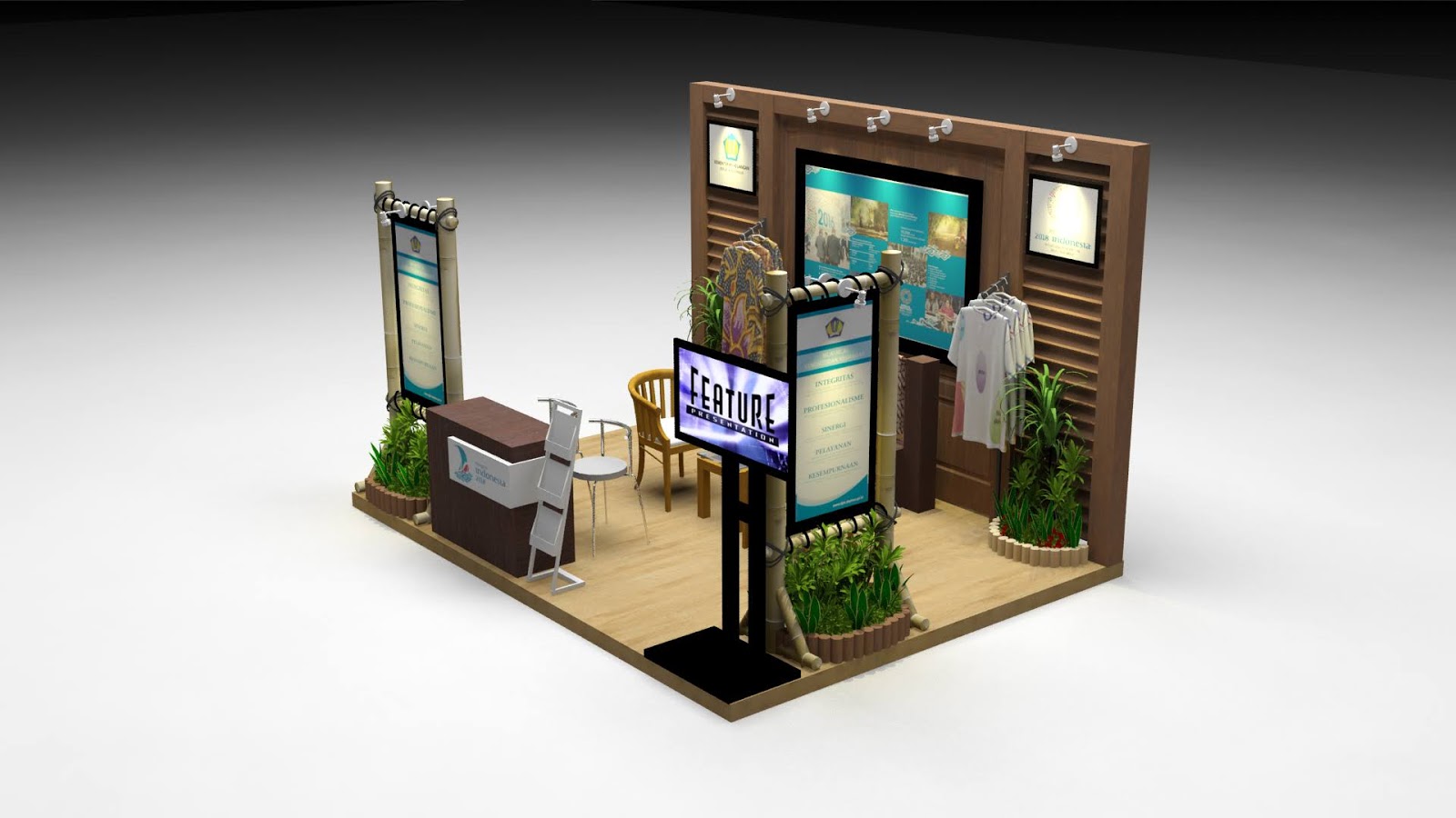 DEKORASI STAND PAMERAN SEDERHANA