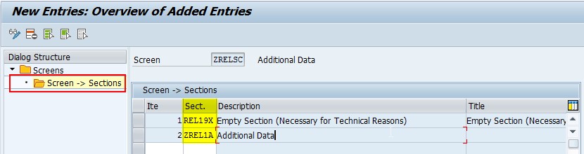 SAP ABAP Central: Adding custom tab in transaction RELMPL using BDT