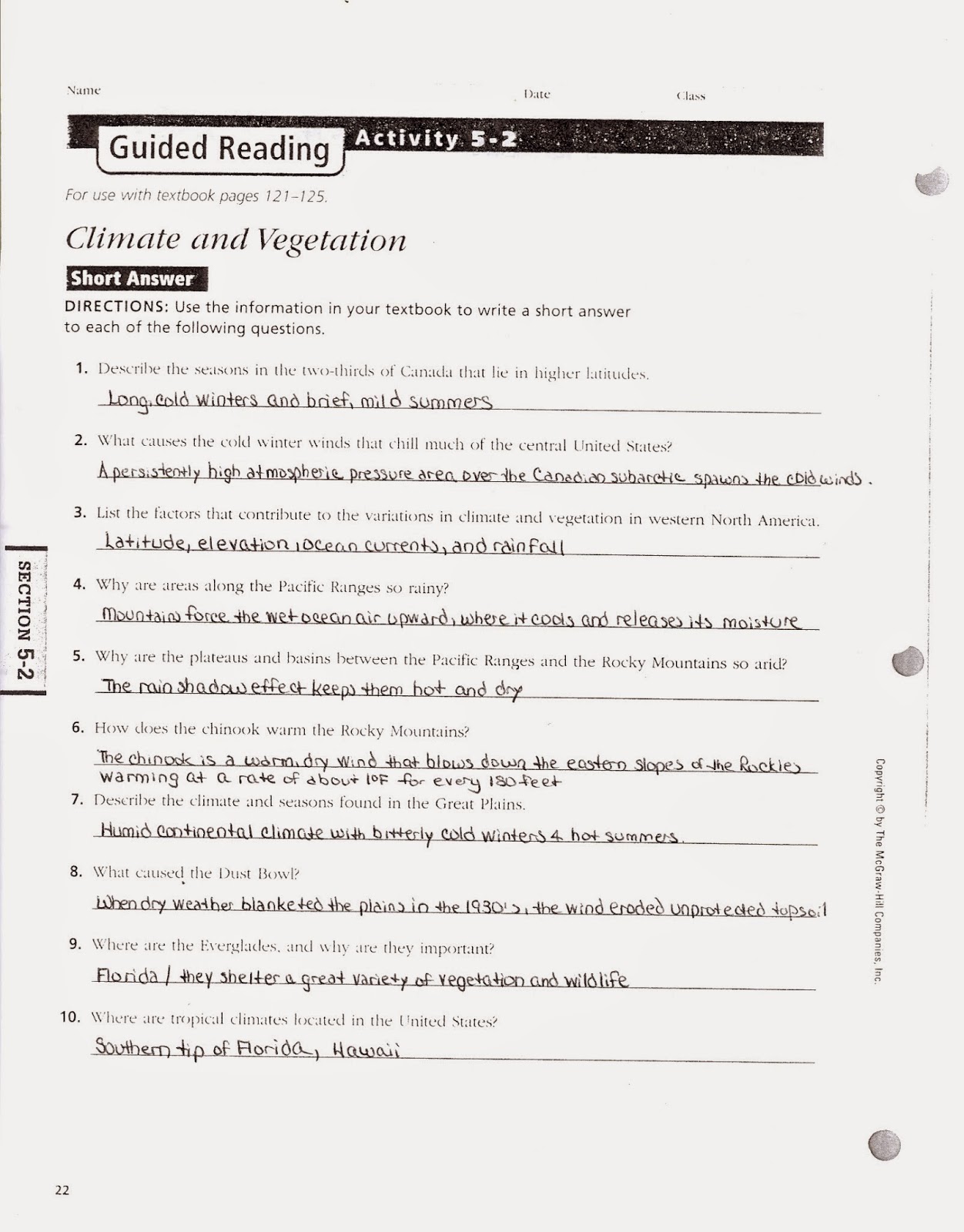 Mr. E's World Geography Page: Chapter 5 - The Physical Geography of the ...