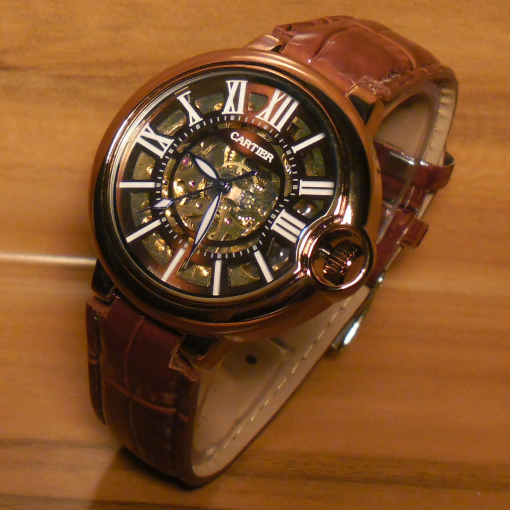 JAM TANGAN CARTIER BALLON SKELETON Kode Barang: YA-223 - Warung Jam Jogja