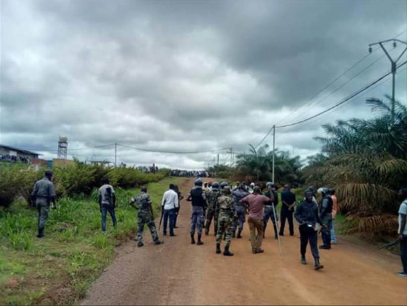 STRIKE AT OLAM IN NGOUNIE IN GABON. GRÈVE CHEZ OLAM DANS LA NGOUNIÉ AU ...
