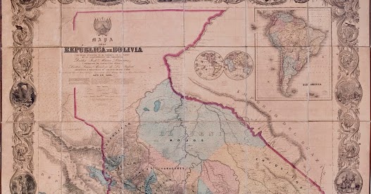 Bolivia: El primer mapa de Bolivia se hizo en 1859