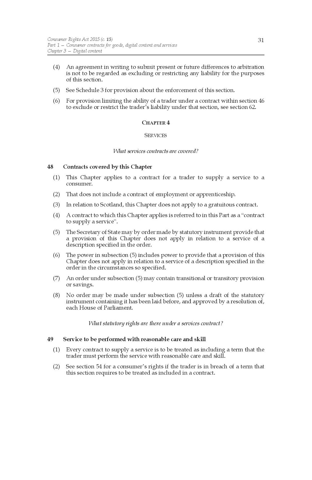 KNOWLEDGE FOR ALL: CONSUMER RIGHTS ACT 2015, UK