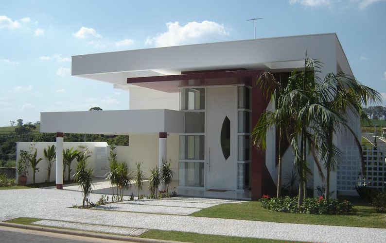 Fachadas de casas com pórticos - veja modelos modernos e clássicos ...