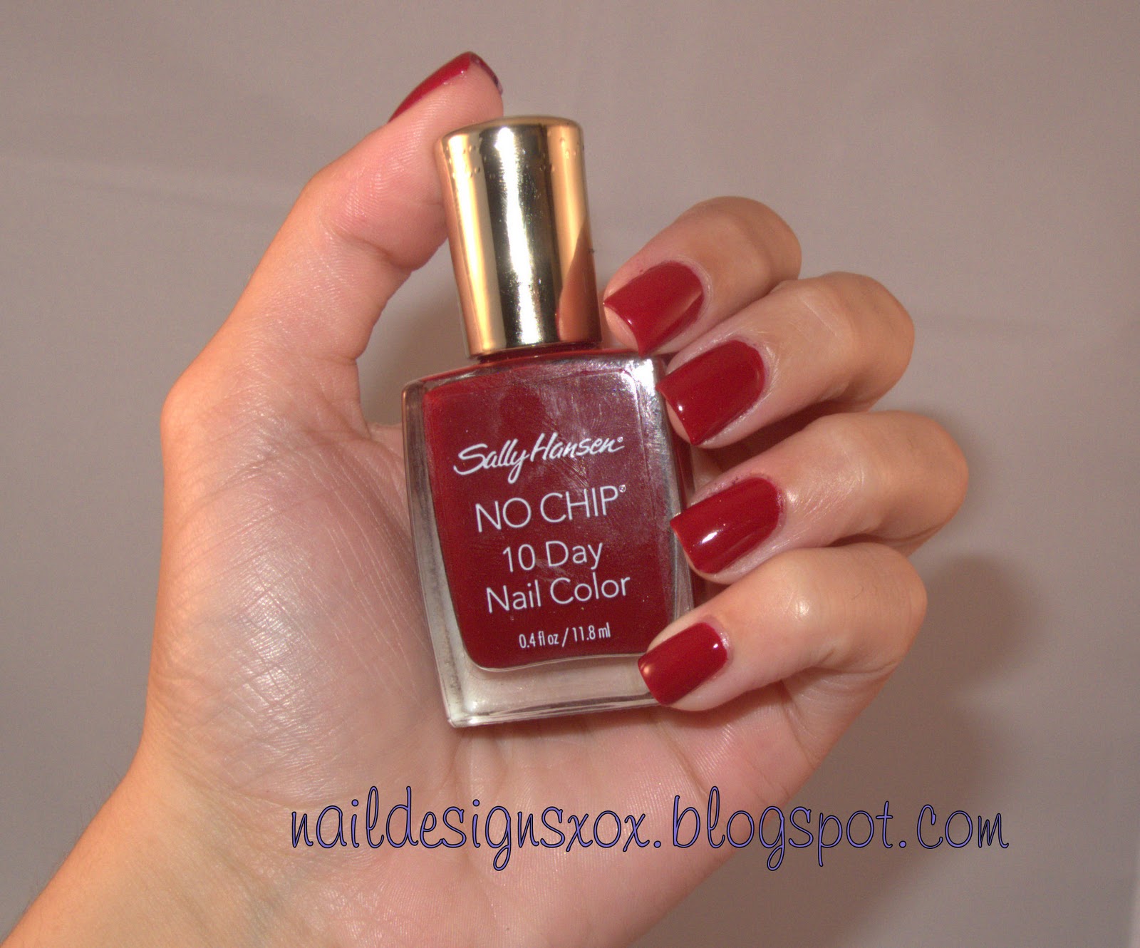 Nail Designs: Sally Hansen Tenacious Ruby