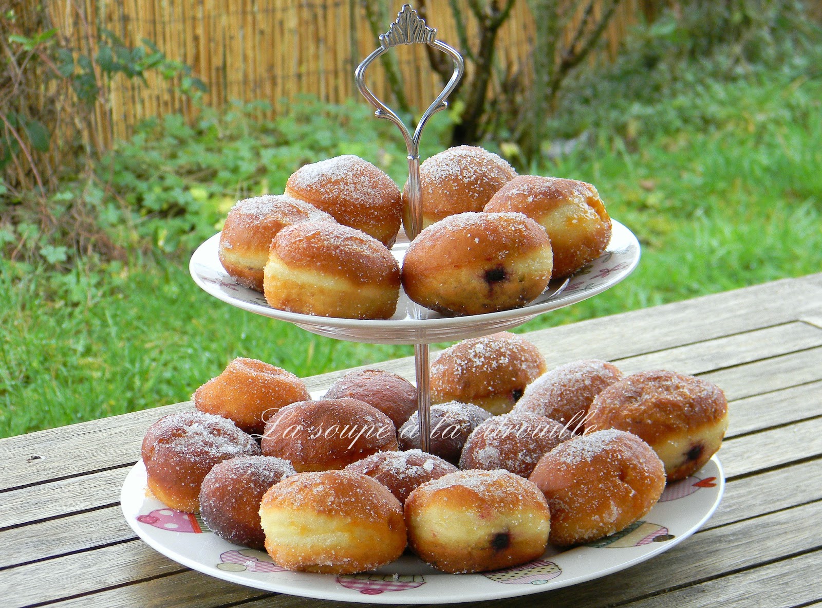 La soupe à la citrouille: Petits beignets à la confiture