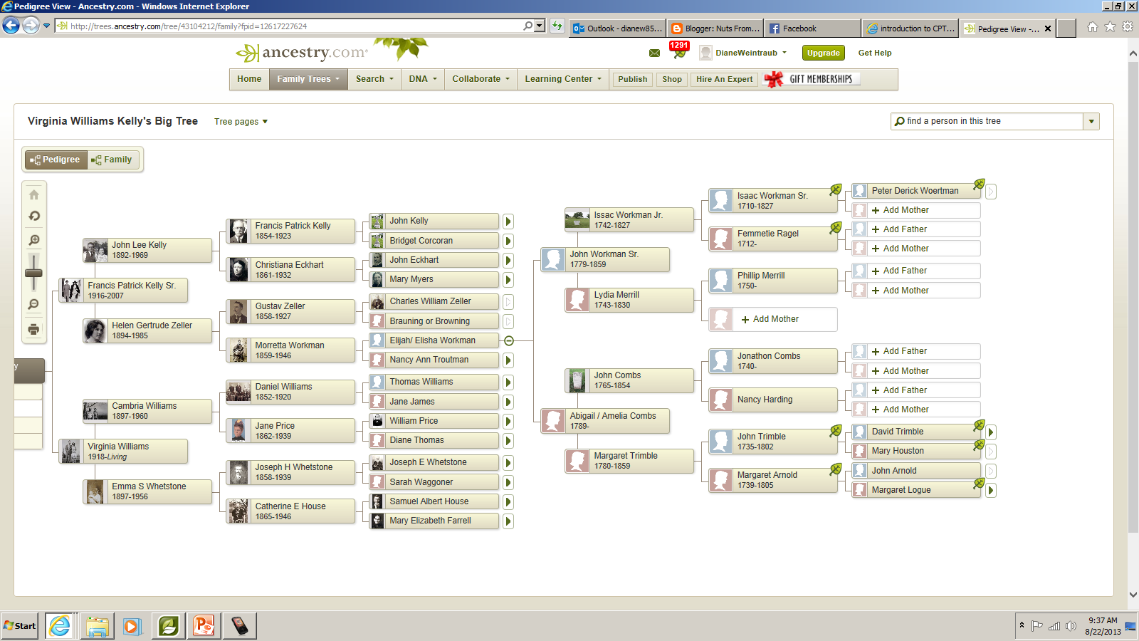 Nuts From the Family Tree: Surname Saturday: Her name was Lydia Merrill