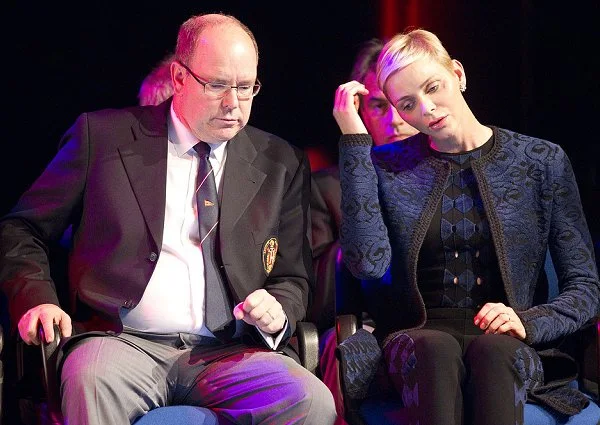 Princess Charlene and Prince Albert at Rowing Coastal Championships