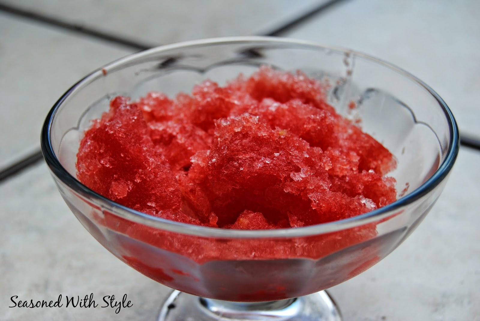 Watermelon Granita - Seasoned With Style