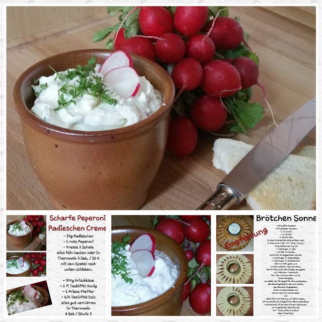 Kochen und backen mit Claudia : Scharfe Peperoni Radieschen Creme