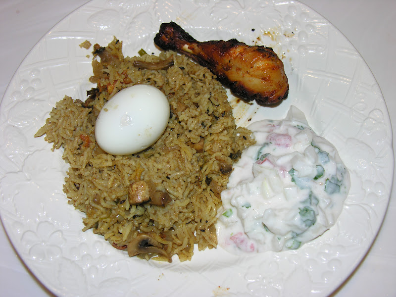ShaRach cooking: Mushroom Biriyani