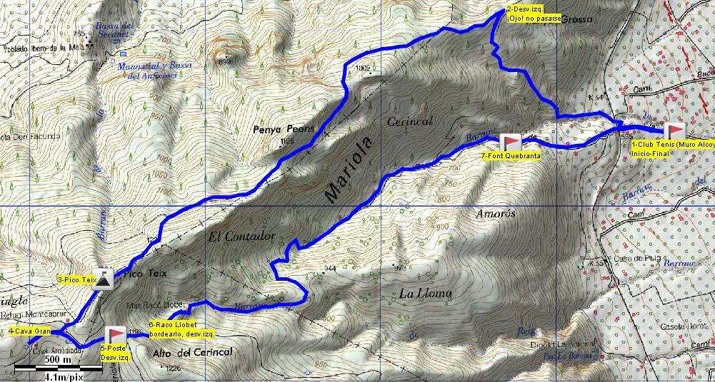 SimonCorresendas: Muro de Alcoy-Pico Teix-Cava Arquejada