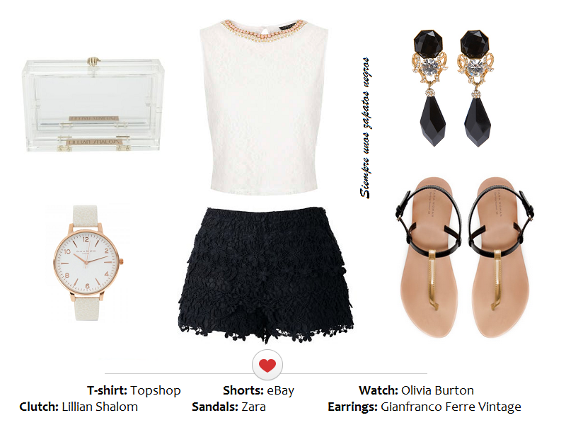 Siempre unos zapatos negros: Weekend collages: Lace