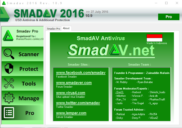 Smadav Pro 11.5 Antivirus 2017 + Keys Free Download - Everything In Here