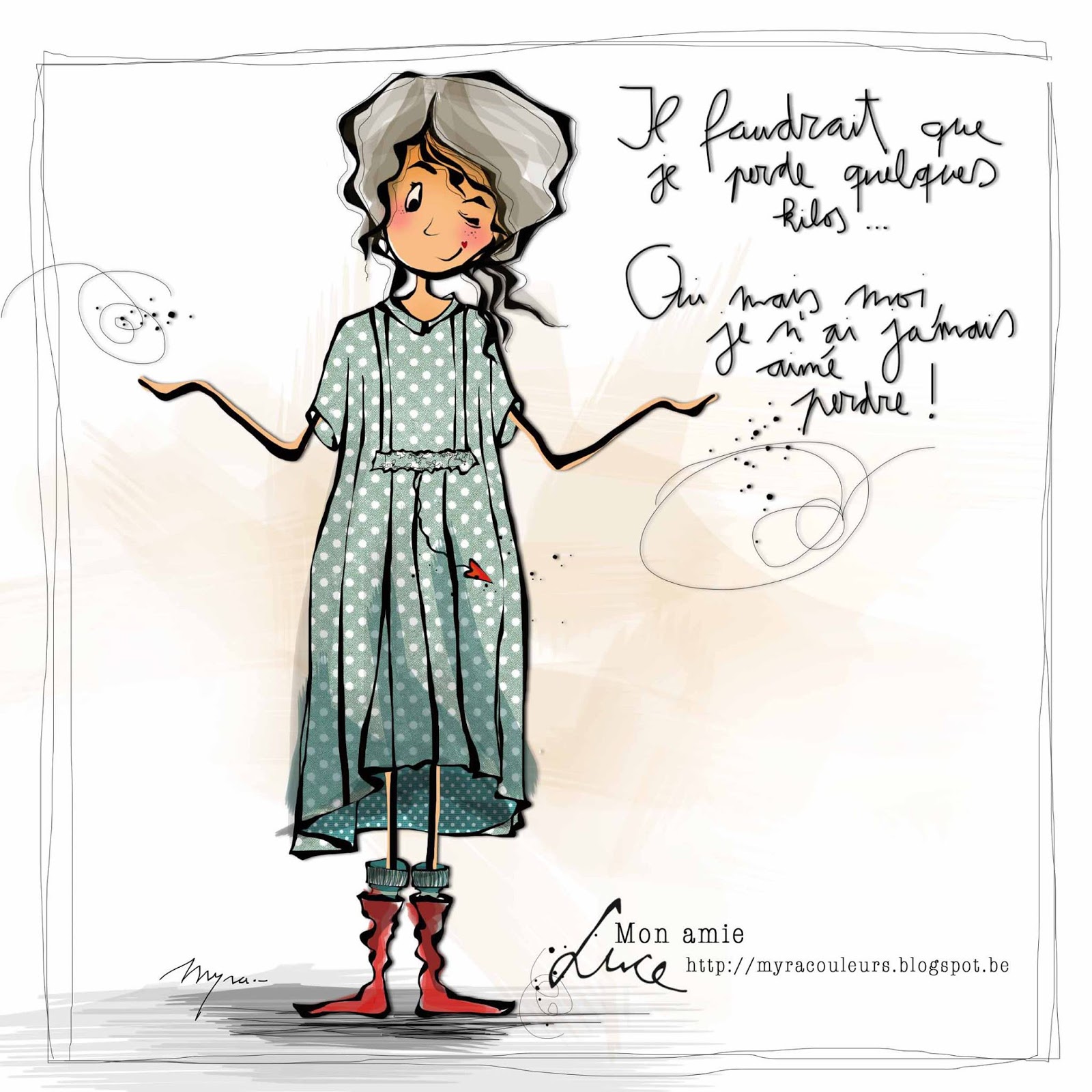 MYRA & les couleurs ...: mon amie "LUCE"