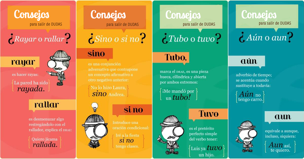 40 infografías para recordar las principales reglas de ortografía