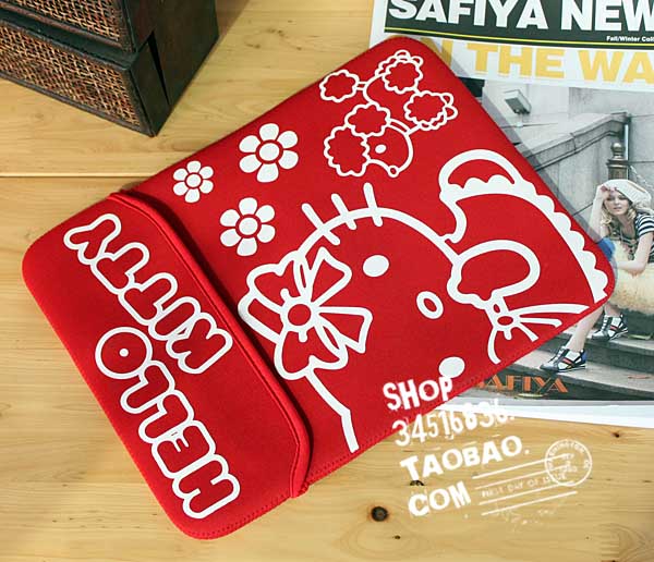 Shop With Charlotte: HELLO KITTY LAPTOP COVER (2 WAY REVERSIBLE)