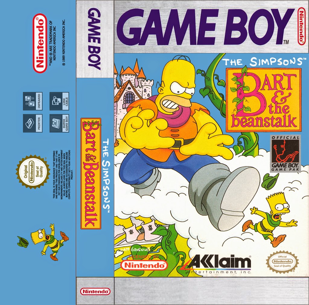 Solo una partida mas: The Simpsons Bart and the beanstalk Game boy ...