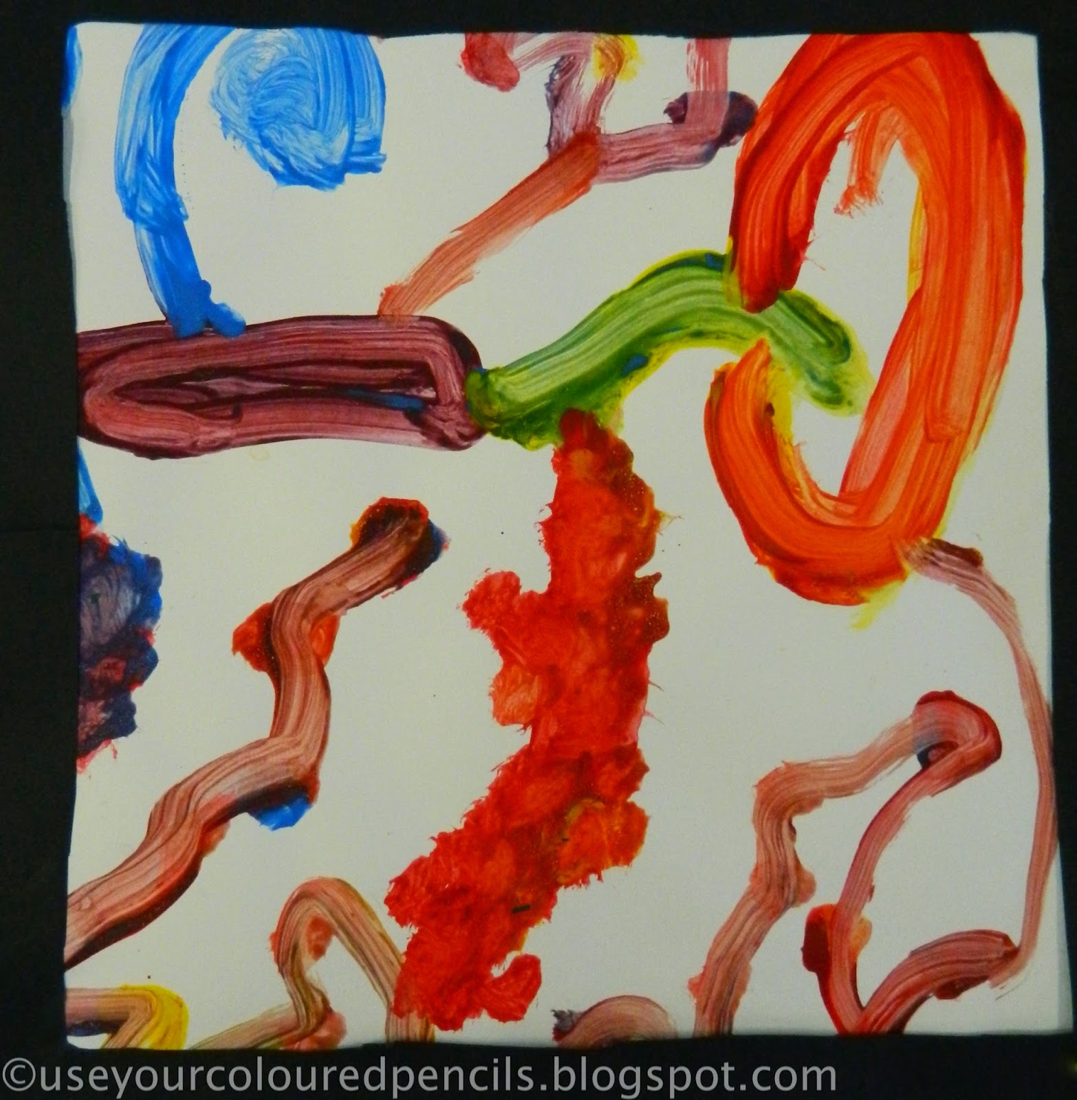 Use Your Coloured Pencils: Abstract Paintings