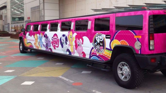 Rainbow Hummer Limo