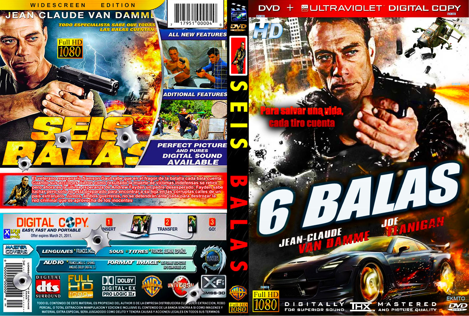 Cover: 6 bullets dvd