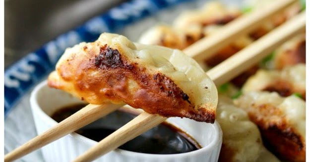 Shrimp and Pork Pot Stickers with Soy-Vinegar Dipping Sauce | Karen's ...