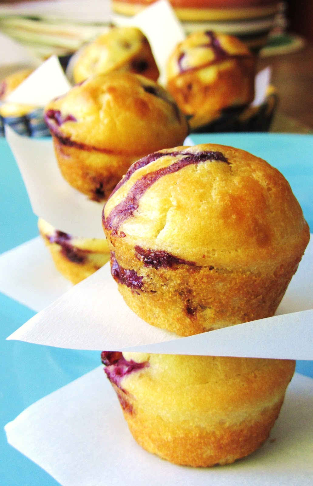 Let's eat......simple!: Mini Blueberry Tea Cakes