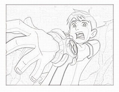 Kids Coloring Ben 10 Cartoon Pages | Printable Coloring Pages