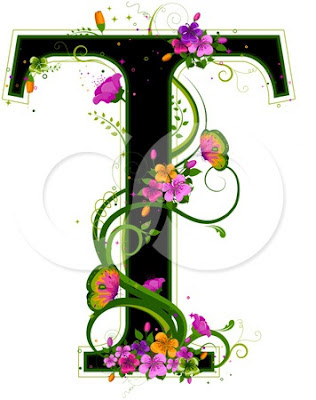 Butterfly poster, Lettering, Letter t