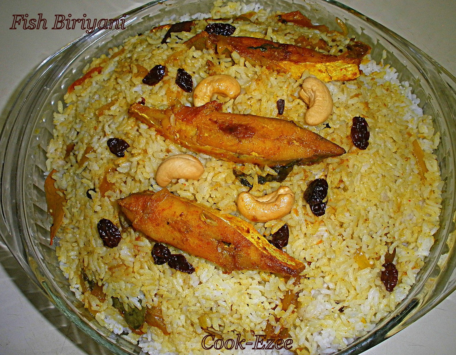 COOK-EZEE: Kerala Fish Biriyani/Pomfret Fish Biriyani(Malabar Style ...