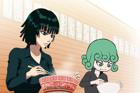画像置き場 gif animation garage: Fubuki eat noodles