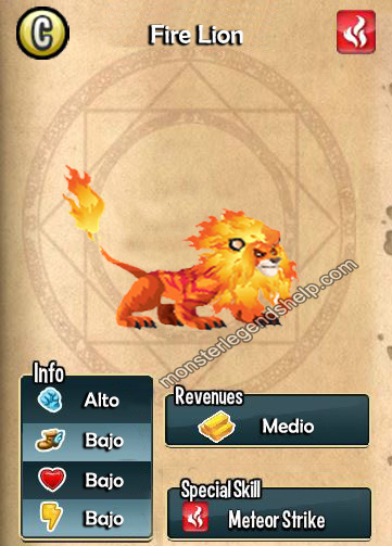 Fire Lion | Monster Legends Amigos