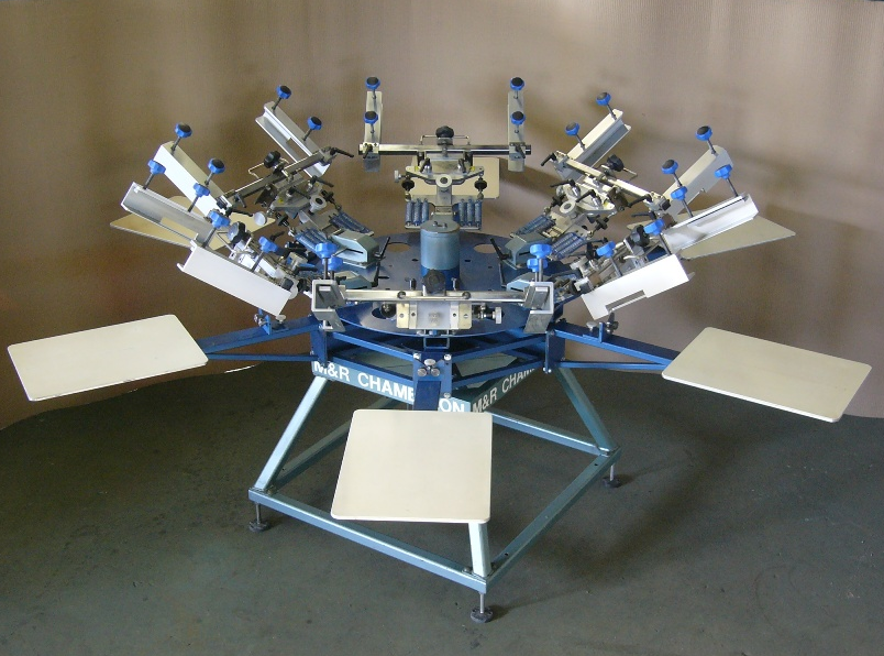 Reconditioned Textile Printing Equipment: M & R Chameleon 6-8-10-12-14 ...