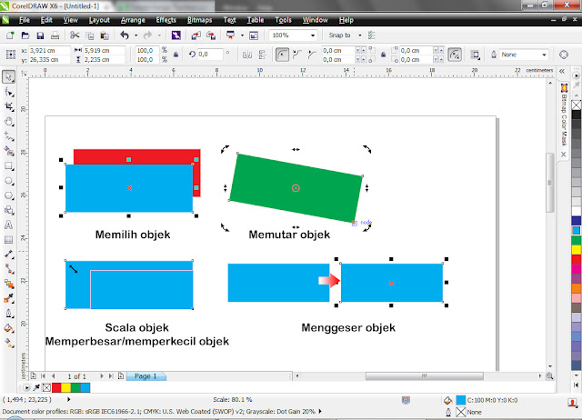 Mengenal cara kerja Pick tool pada coreldraw - Berbagi Logo