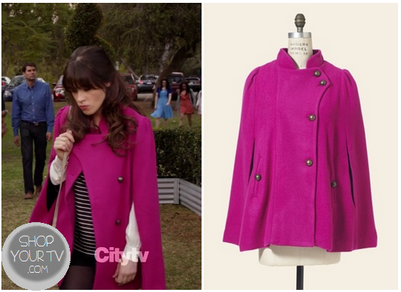 New Girl: Season 2 Episode 18 Jess's Pink Cape Coat | Shop Your TV