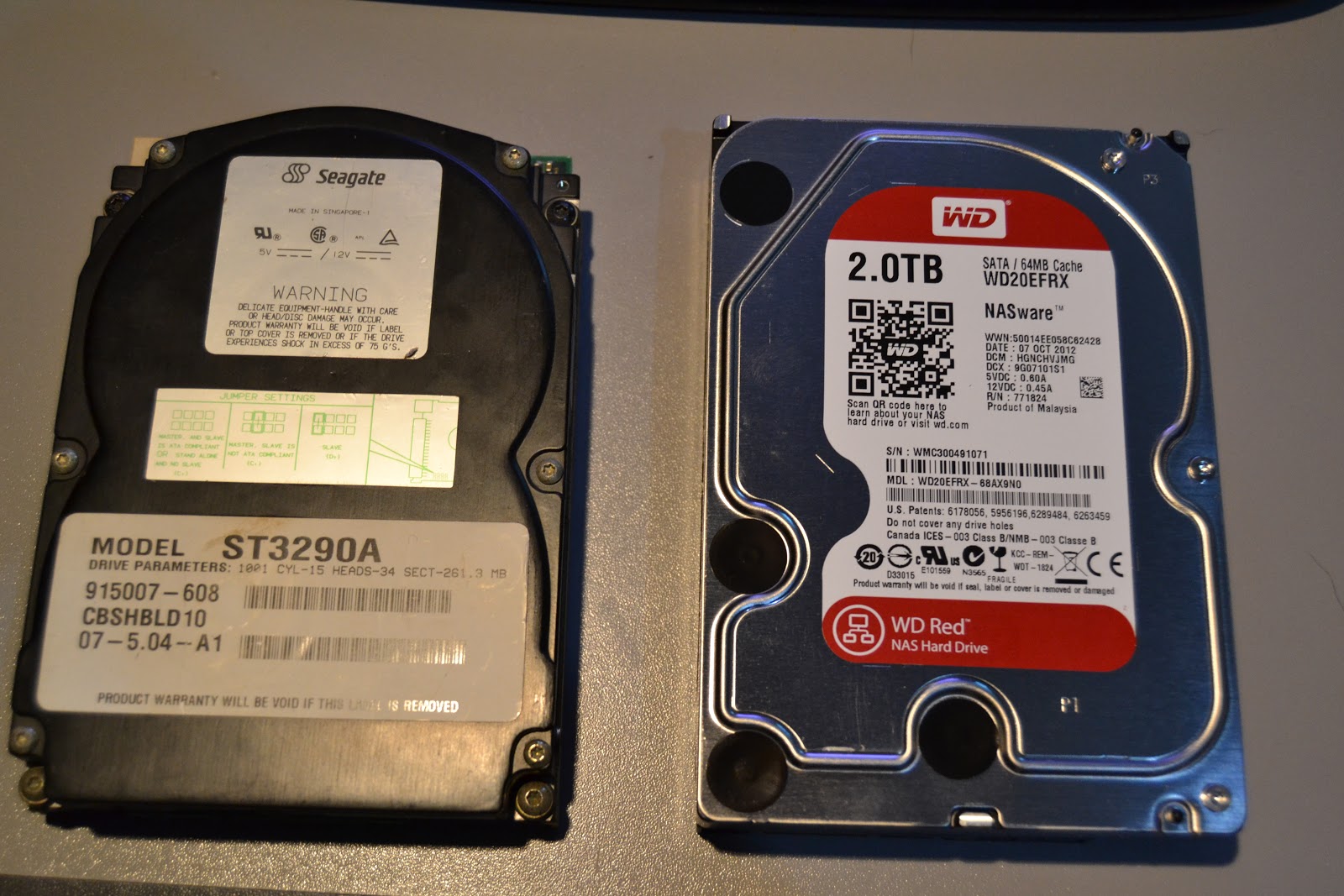 Tech Gore Galore: Hard Drives: Old(1994) vs New (2012)