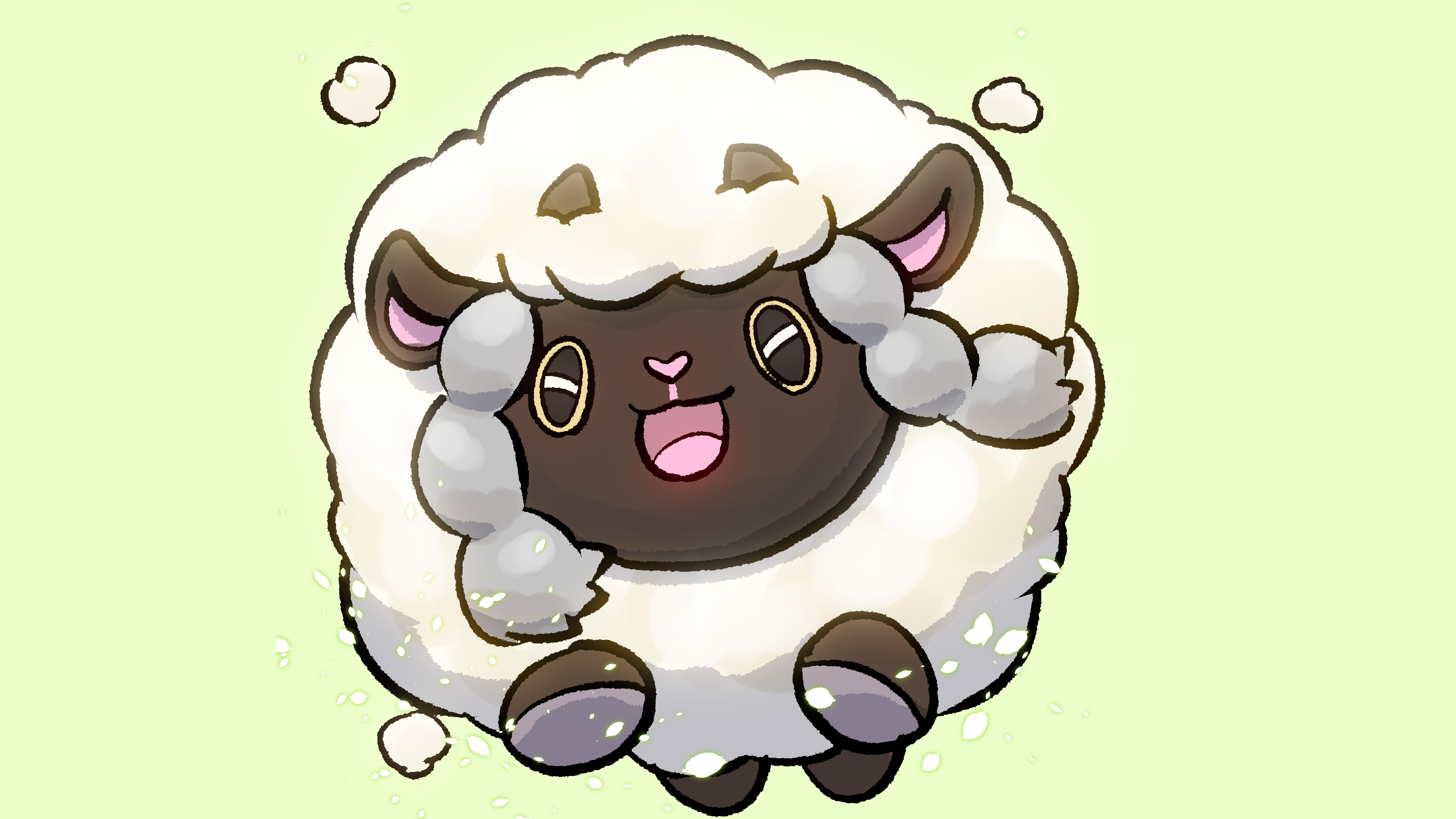 Wooloo, Pokemon Sword and Shield, 4K, #74 Wallpaper PC Desktop